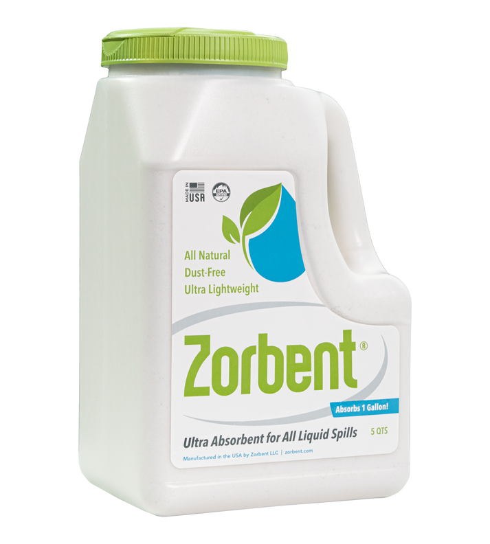 Zorbent® absorb liquid spills